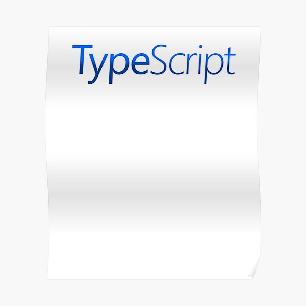 Typescript Official Logo Posters | Redbubble