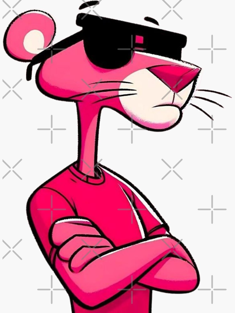 "PINK PANTHER " Sticker for Sale by lemlaless14 | Redbubble