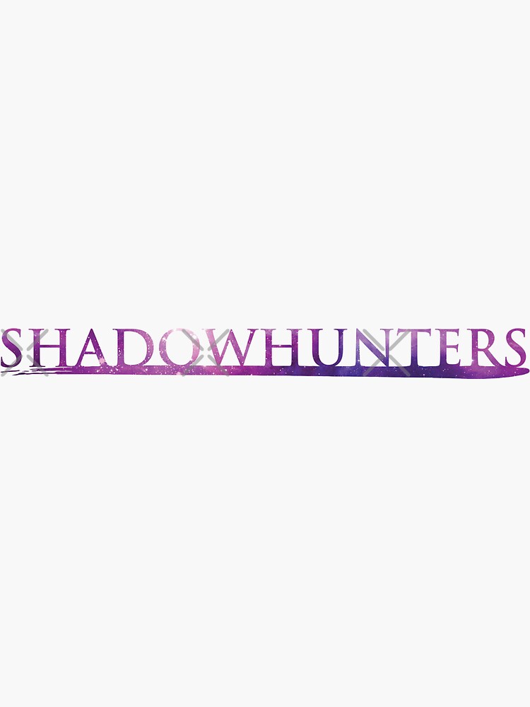 "Shadowhunters logo (pink galaxy) - Clary, Alec, Jace, Izzy, Magnus ...