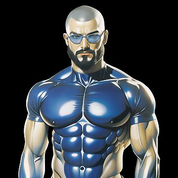 "y2k Fashion Man Vintage Airbrush Style Muscle Guy" Poster for Sale by ...
