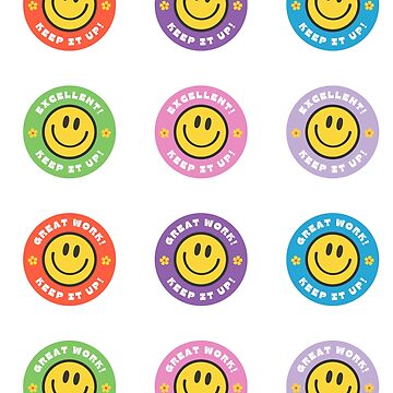 "Smiley Face | Student Merit & Reward - Pack of 12 #1" Sticker for Sale ...