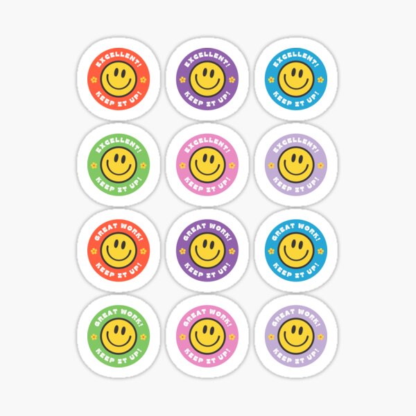 "Smiley Face | Student Merit & Reward - Pack of 12 #1" Sticker for Sale ...