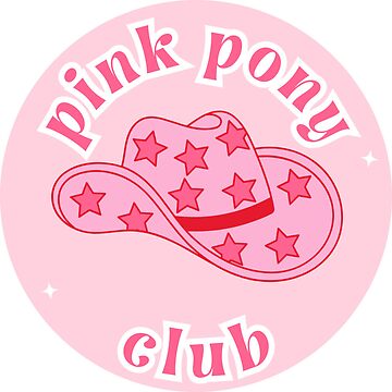 "pink pony club" Sticker for Sale by ladysmithpride | Redbubble
