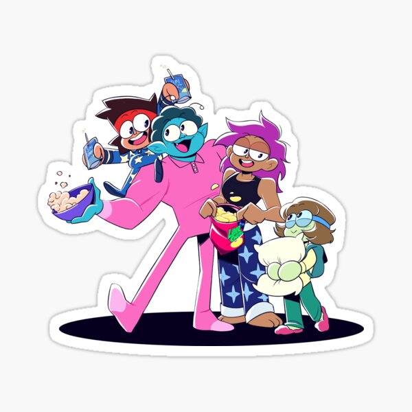 "Sleepover!" Sticker for Sale by FunneyLizzie | Redbubble
