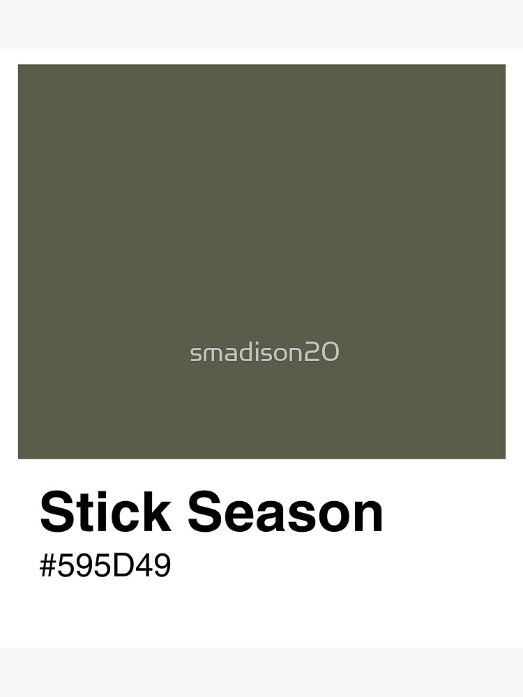"Stick Season Color Swatch" Sticker for Sale by smadison20 | Redbubble