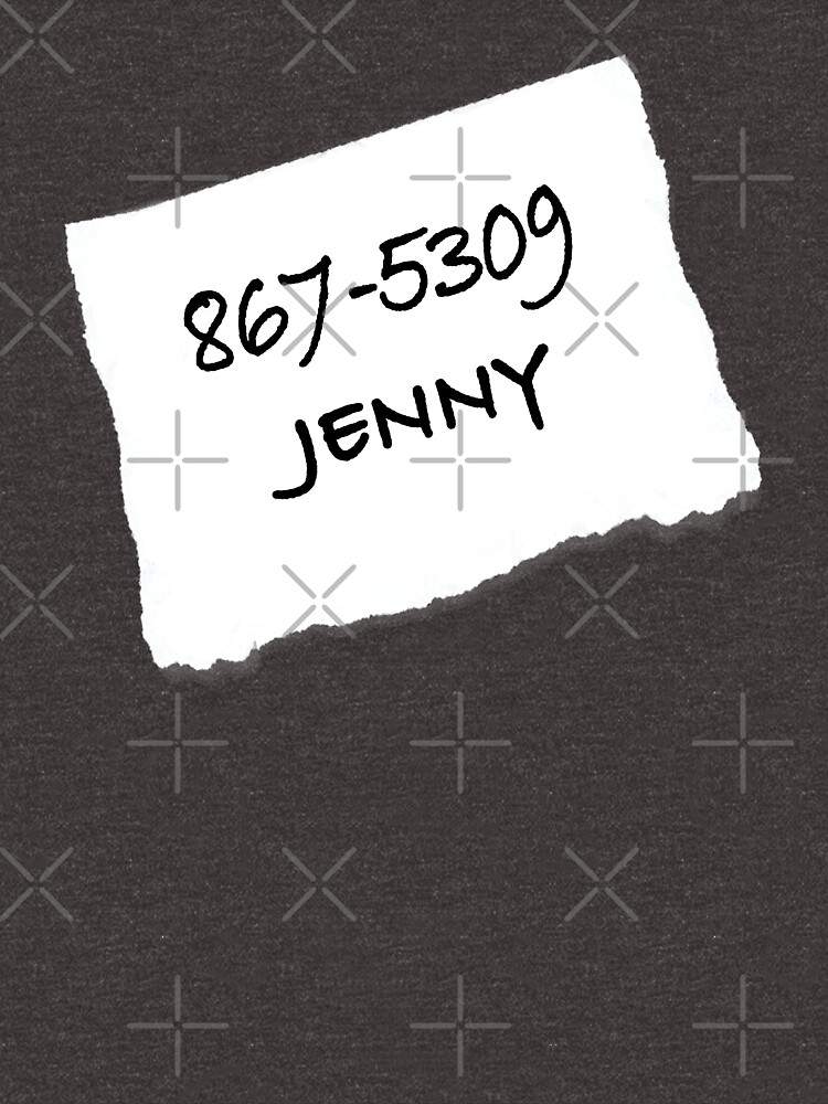 "Jenny 8675309" T-shirt for Sale by Flash-Jordan | Redbubble | 8675309 ...