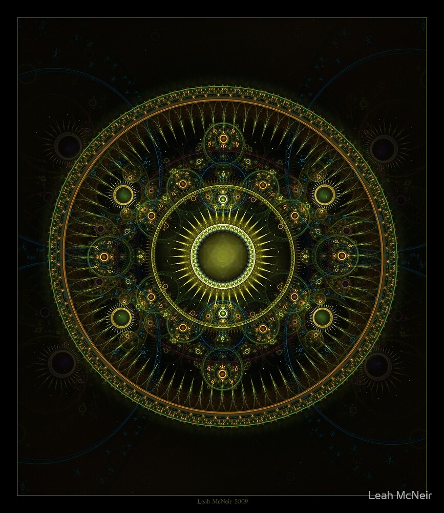 ""Metatron's Magick Wheel" - Fractal Art" by Leah McNeir | Redbubble