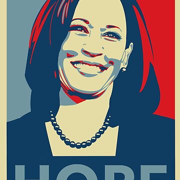 "Kamala Harris - Hope stylised portrait" Greeting Card for Sale by ...
