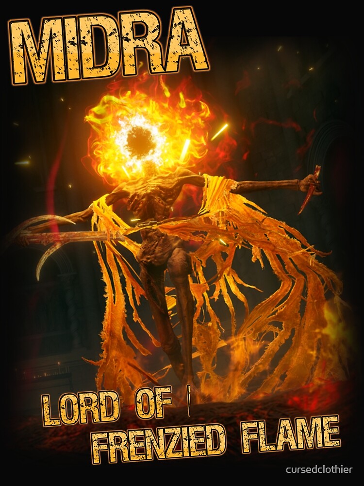 "Midra, Lord of Frenzied Flame" Poster for Sale by cursedclothier ...