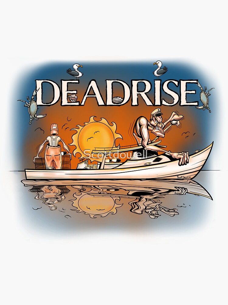 "Chesapeake Bay Deadrise workboat " Sticker for Sale by Scottdowell ...