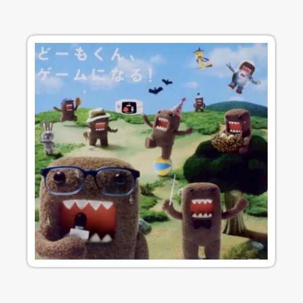 "domo" Sticker for Sale by squarepringles | Redbubble