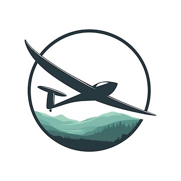 "Glider Plane Pilot Sailplane Biplane aerial floating soaring" Sticker ...