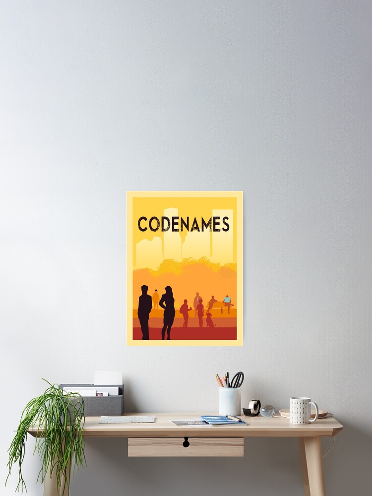 "Codenames - Board Games - Minimalist Travel Poster Style - Board Game ...