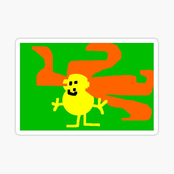 "Big F Little f" Sticker by Gabe-Draws | Redbubble