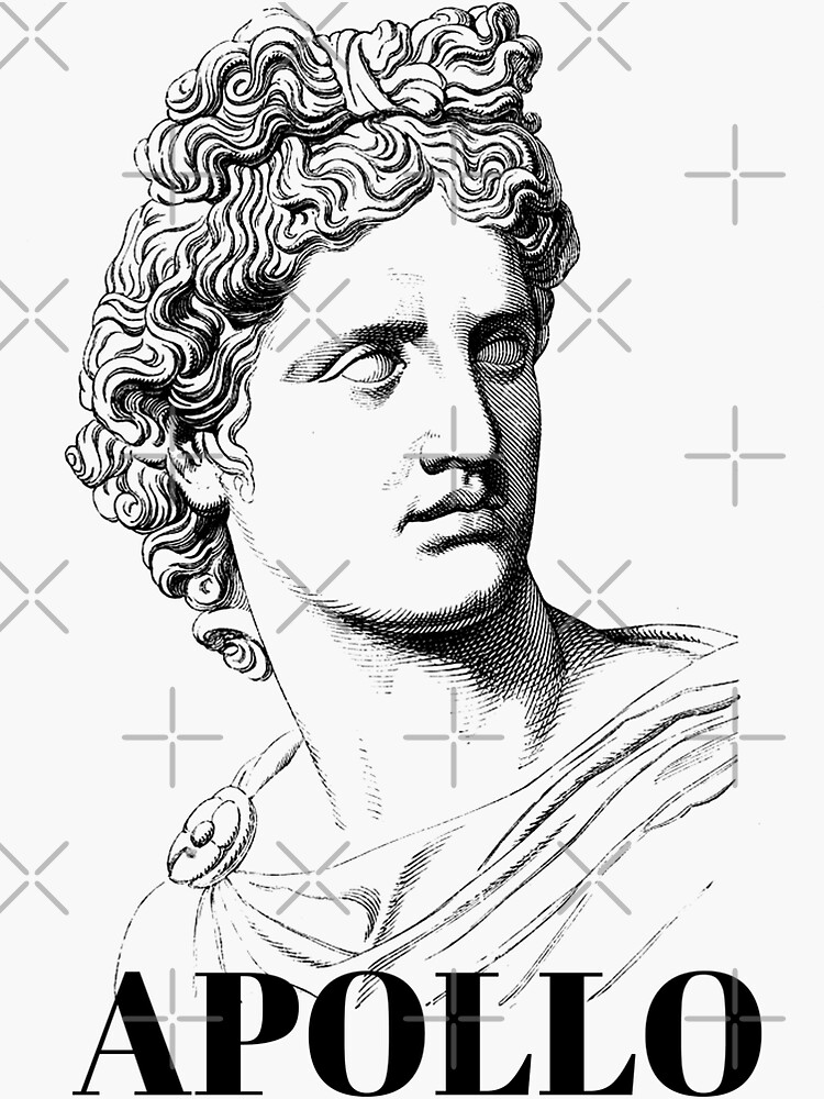 "Apollo Greek Mythology Ancient Greece Greek Gods" Sticker for Sale by ...
