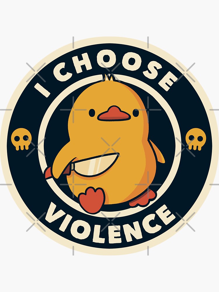 "I Choose Violence Sticker by Tobe Fonseca" Sticker for Sale by ...