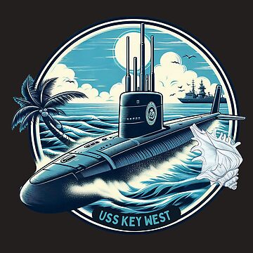 Sticker for Sale mit "U-Boot USS Key West SSN-722" von ShipFacedRB ...