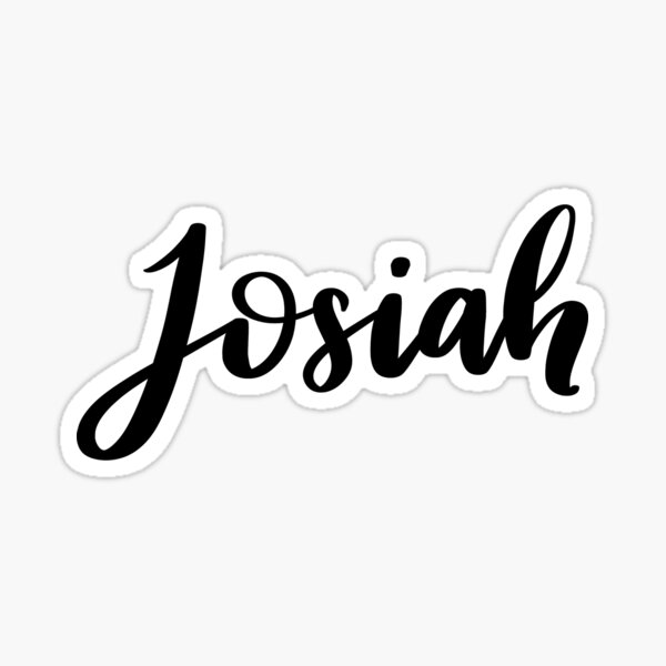 "Josiah " Sticker for Sale by ellietography | Redbubble