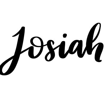 "Josiah " Sticker for Sale by ellietography | Redbubble