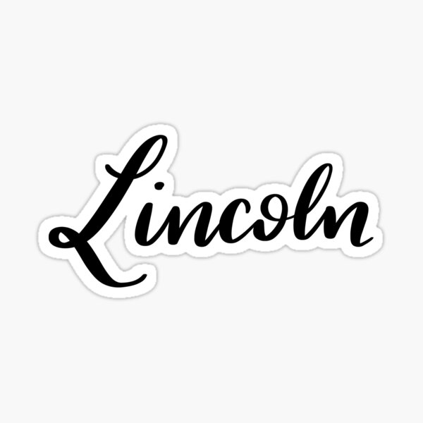 "Lincoln" Sticker for Sale by ellietography | Redbubble