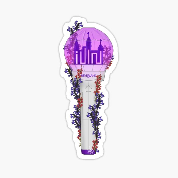 "G-Idle V2 Floral Lightstick kpop " Sticker for Sale by Raquel Maia ...