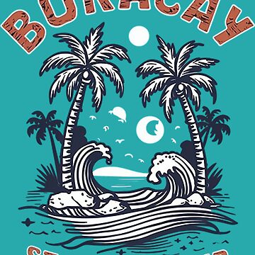"Boracay Island" Sticker for Sale by likbatonboot | Redbubble