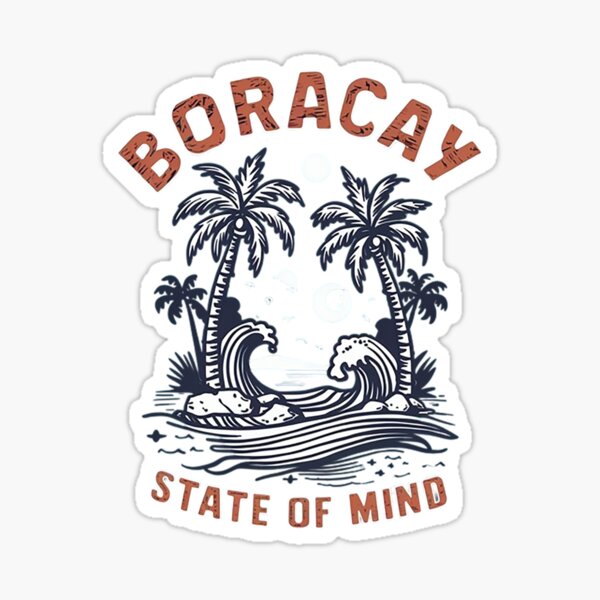 "Boracay Island" Sticker for Sale by likbatonboot | Redbubble