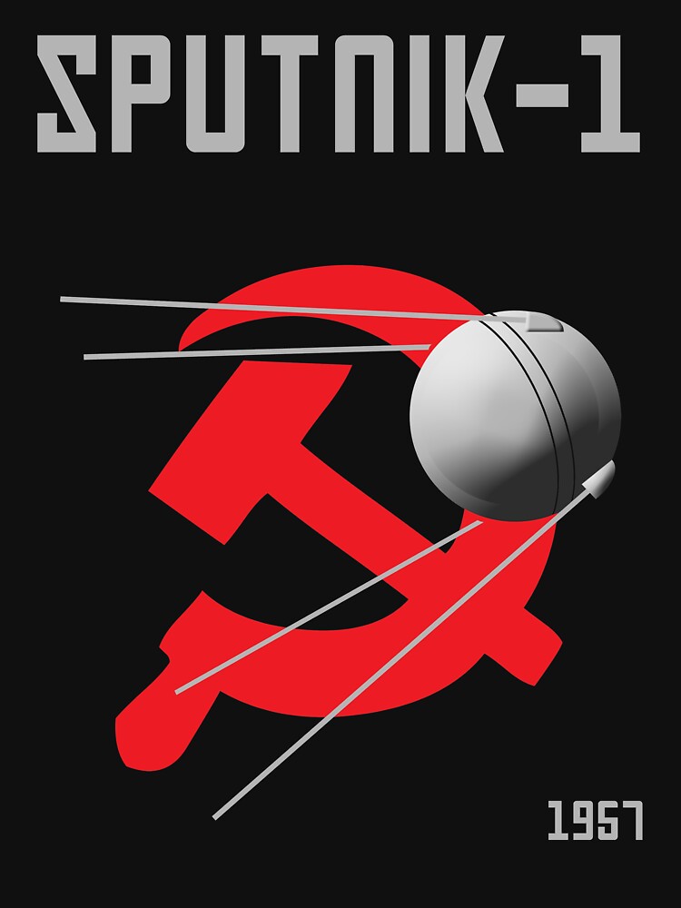 "Sputnik - 1" T-shirt by oddmetersam | Redbubble | sputnik t-shirts ...