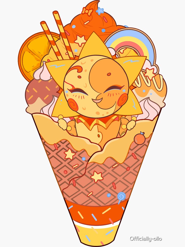 "Sundrop Crepe" Sticker for Sale by Officially-ollo | Redbubble