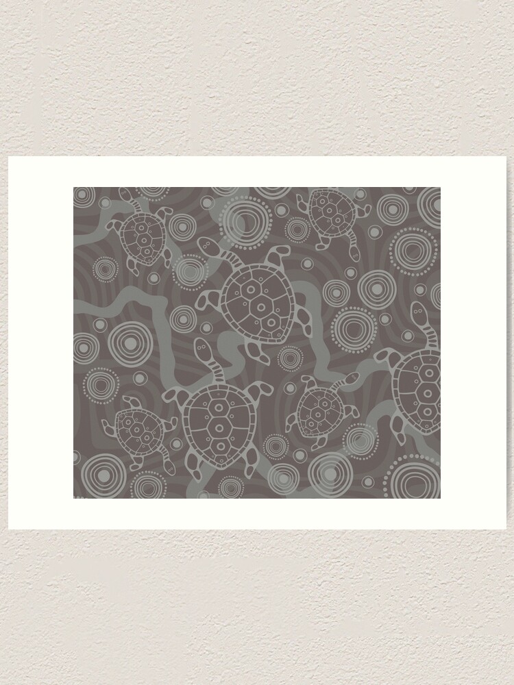 "Badja Bayaderra (Long neck turtle) - Yorta Yorta Language" Art Print ...