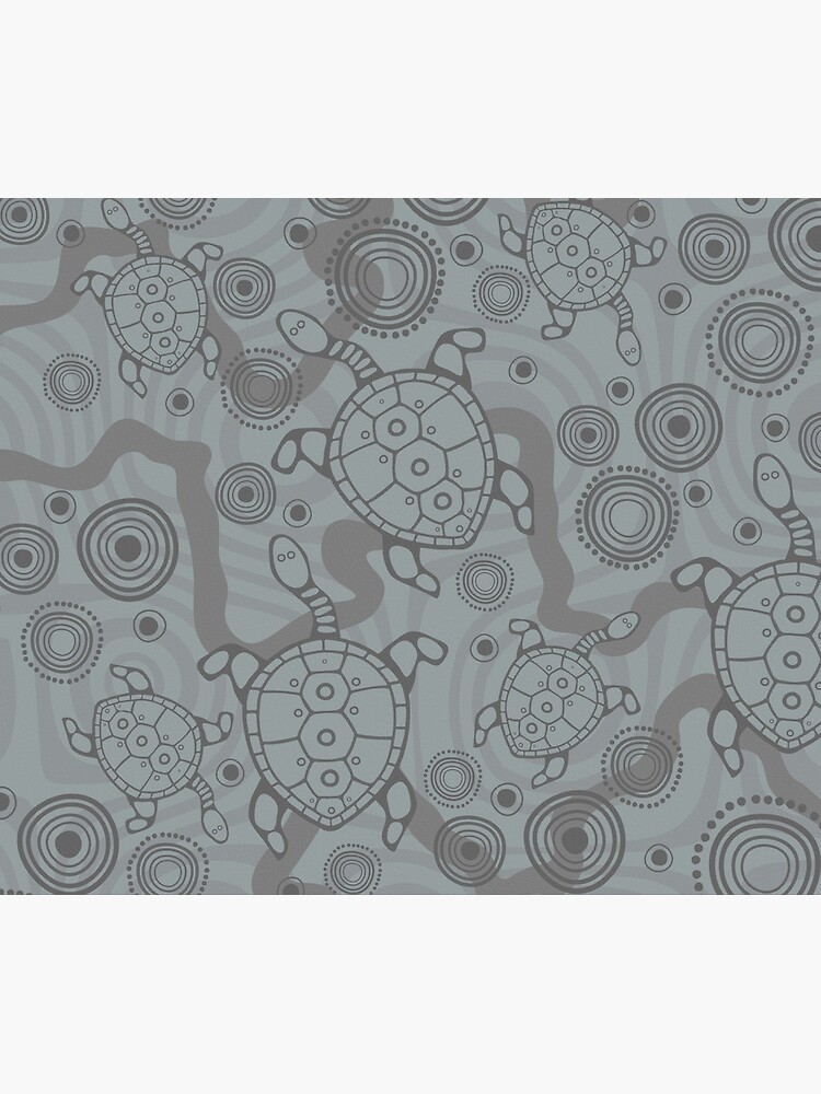 "Badja Bayaderra (Long neck turtle) - Inverted Brown" Art Print by ...