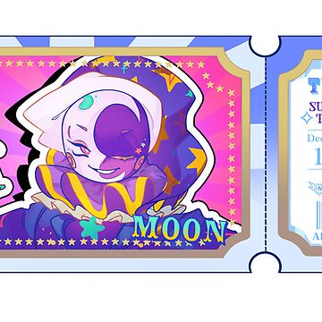 "Moondrop Performer Ticket" Sticker for Sale by Officially-ollo | Redbubble