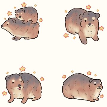 "hyrax pack " Sticker for Sale by Artofmayara | Redbubble