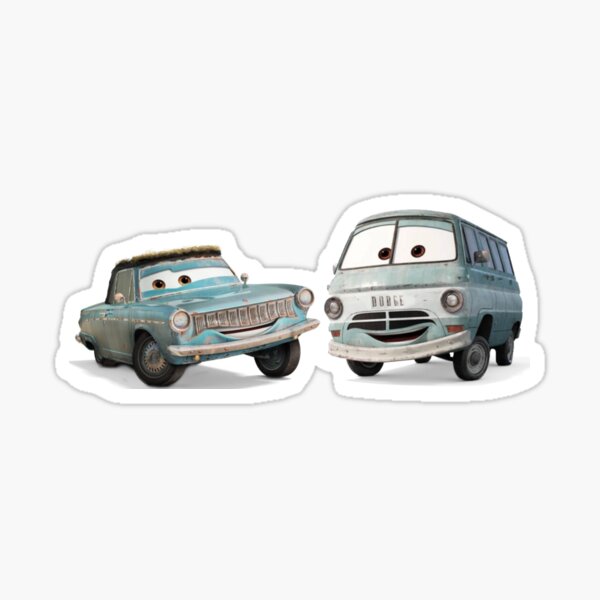 "Rusty and Dusty" Sticker for Sale by wearecarlovers- | Redbubble