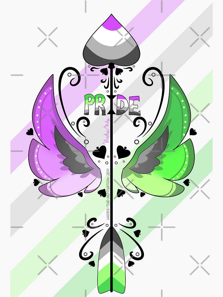 "Arrow Ace" Sticker for Sale by KometaMakesArt | Redbubble