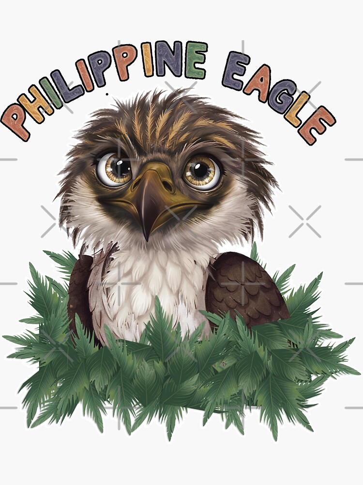 "Philippine Eagle Cute Chibi Animal Bird Agila Aguila Aviary" Sticker ...