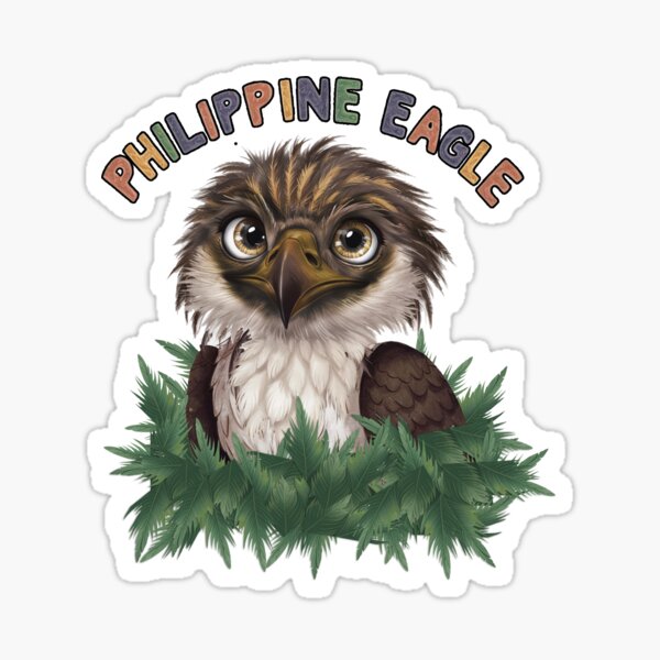 "Philippine Eagle Cute Chibi Animal Bird Agila Aguila Aviary" Sticker ...