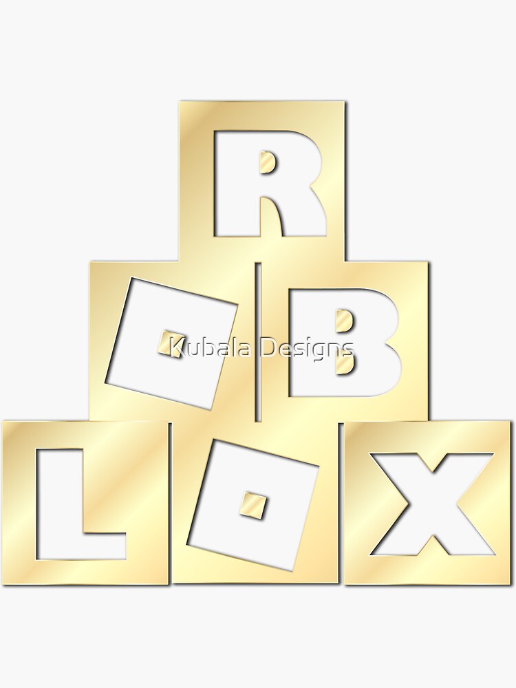 "Roblox Gold Gamer Funny Meme Design" Sticker for Sale by Kubala ...