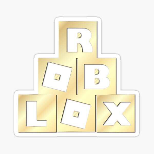 "Roblox Gold Gamer Funny Meme Design" Sticker for Sale by Kubala ...