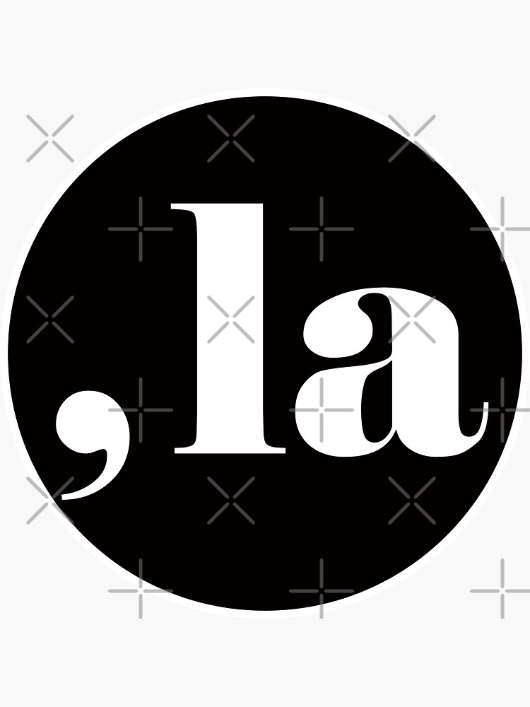 "Comma la, Kamala Harris." Sticker for Sale by EunsooLee | Redbubble