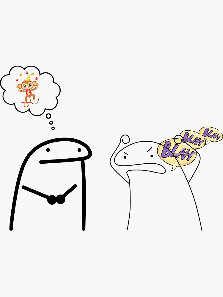 "FLORK relaxation meme" Sticker for Sale by StyleFused | Redbubble