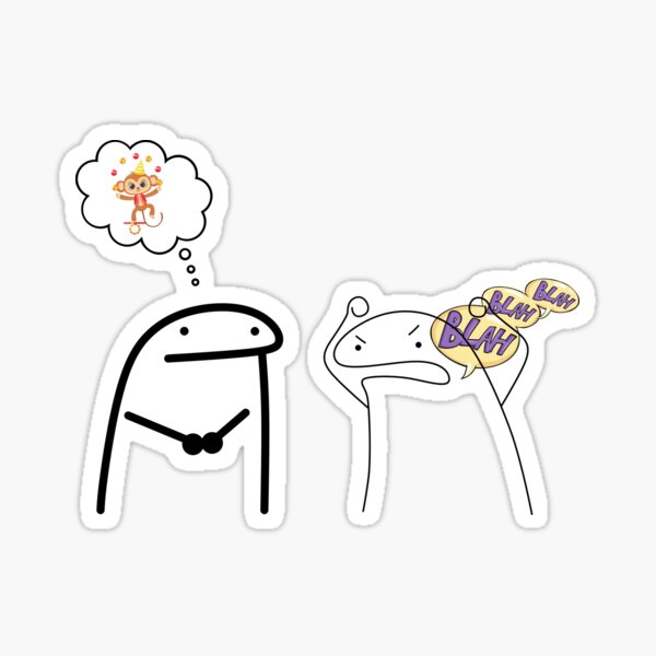 "FLORK relaxation meme" Sticker for Sale by StyleFused | Redbubble