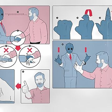 " Resident Alien How to give hand signals" Poster for Sale by ...