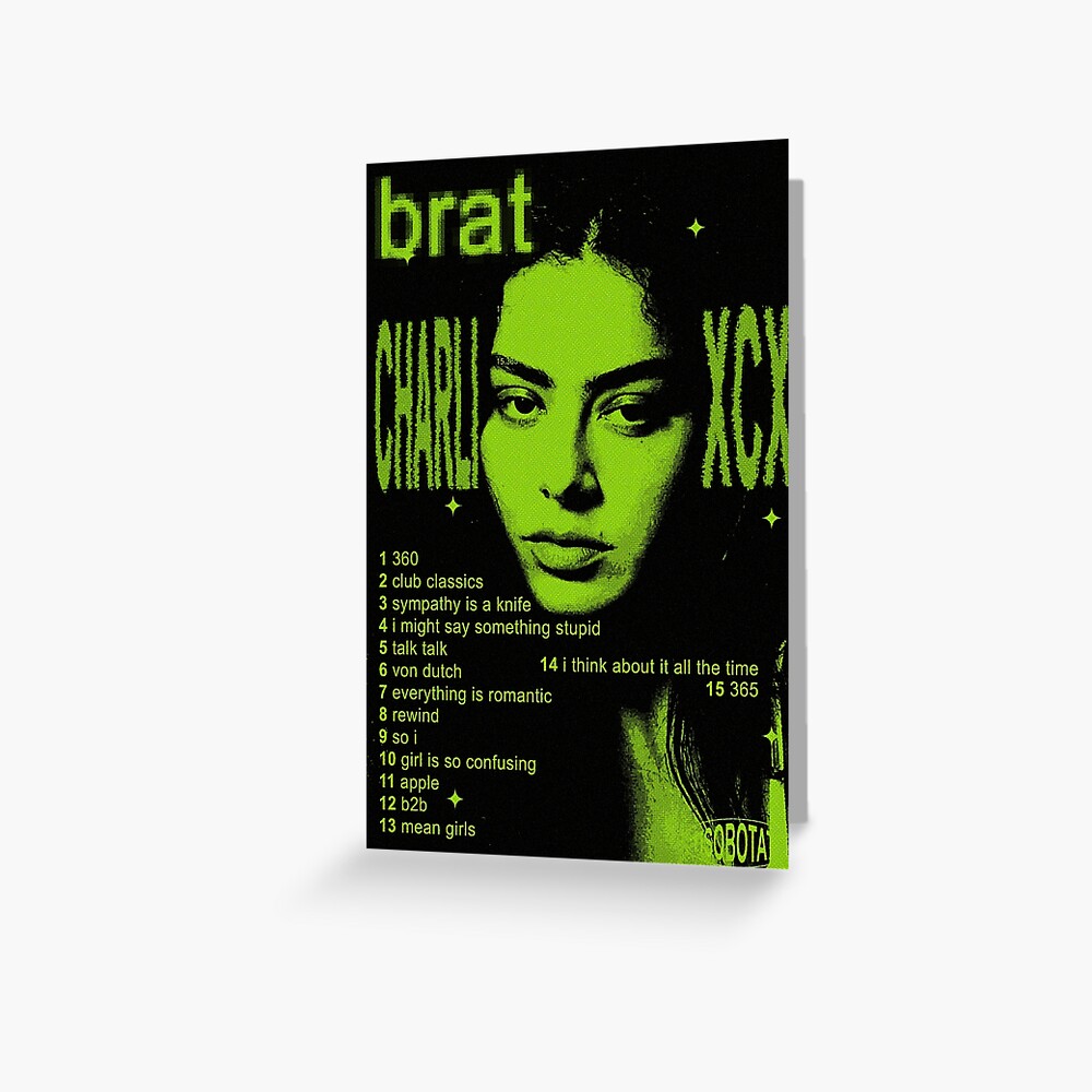 "brat tracklist " Poster for Sale by TisoBoiteto | Redbubble