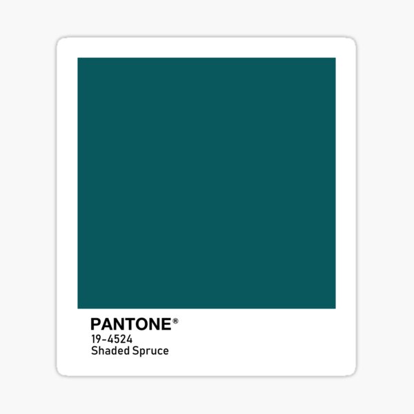 "Pantone Shaded Spruce" Sticker for Sale by scultura | Redbubble
