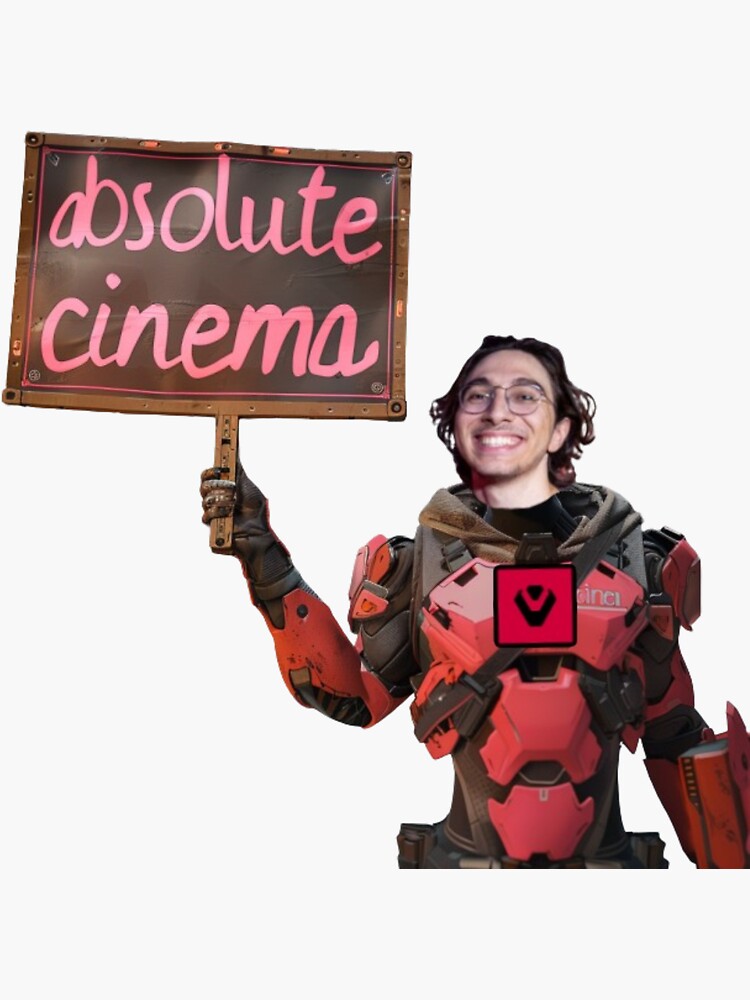"johnqt absolute cinema" Sticker for Sale by Kan Hover Burg | Redbubble