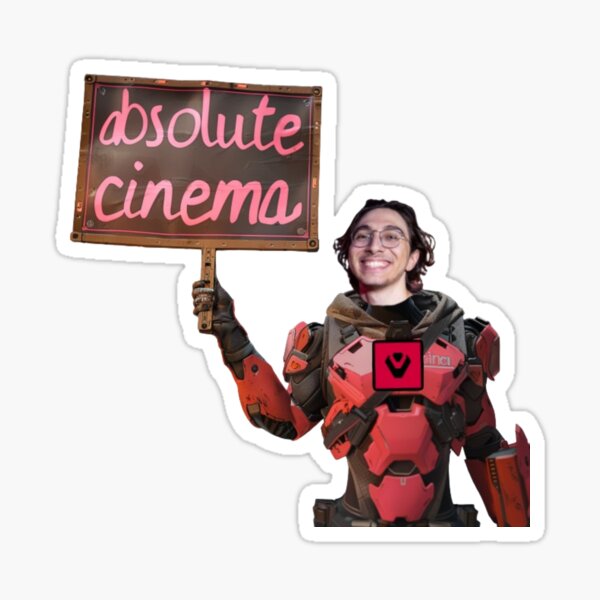 "johnqt absolute cinema" Sticker for Sale by Kan Hover Burg | Redbubble