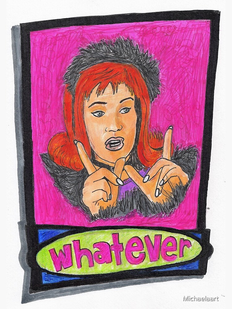 "Whatever - Amber - Clueless" Spiral Notebook for Sale by Michaelaart ...