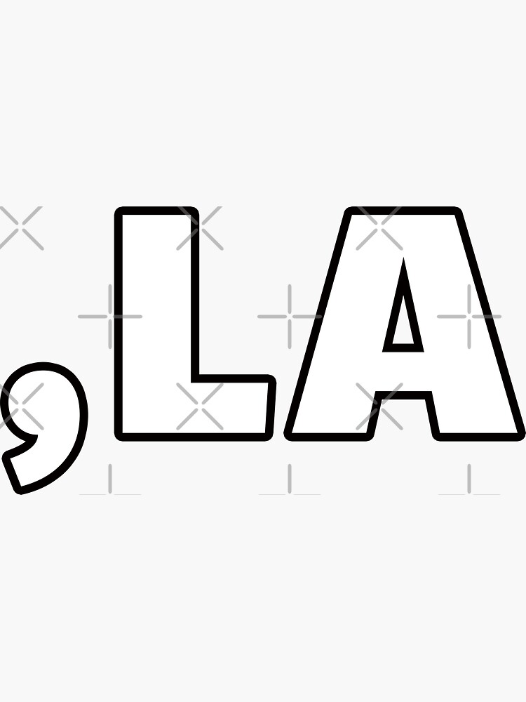 "Comma la, Kamala Harris." Sticker for Sale by EunsooLee | Redbubble