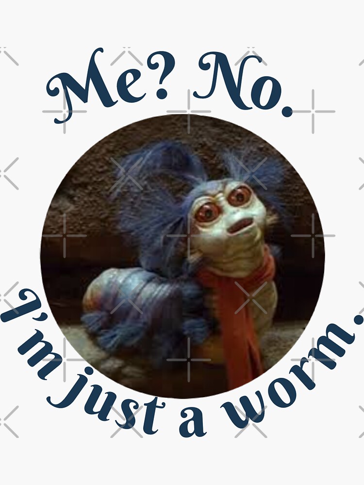"Just a Worm" Sticker for Sale by marisaj4488 | Redbubble